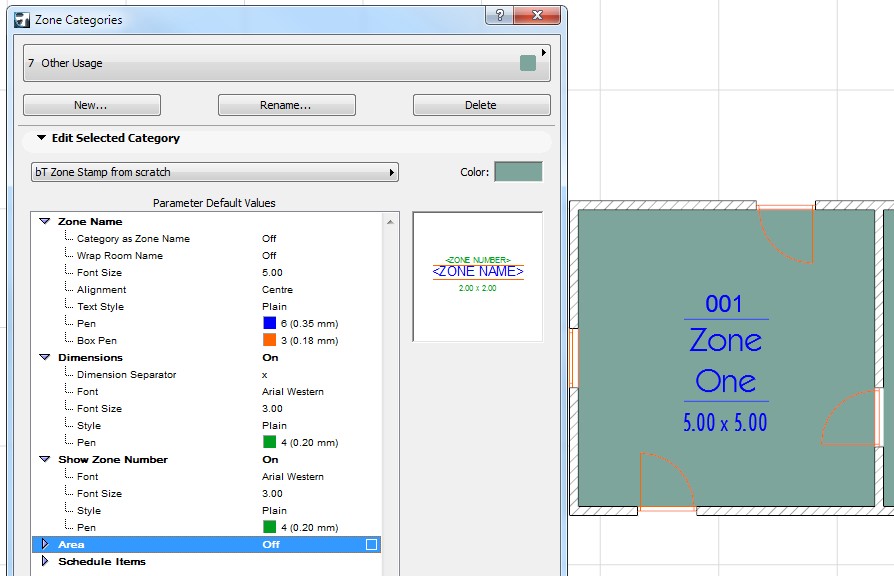 Individual Colours in Zone Stamp Object - Graphisoft Community